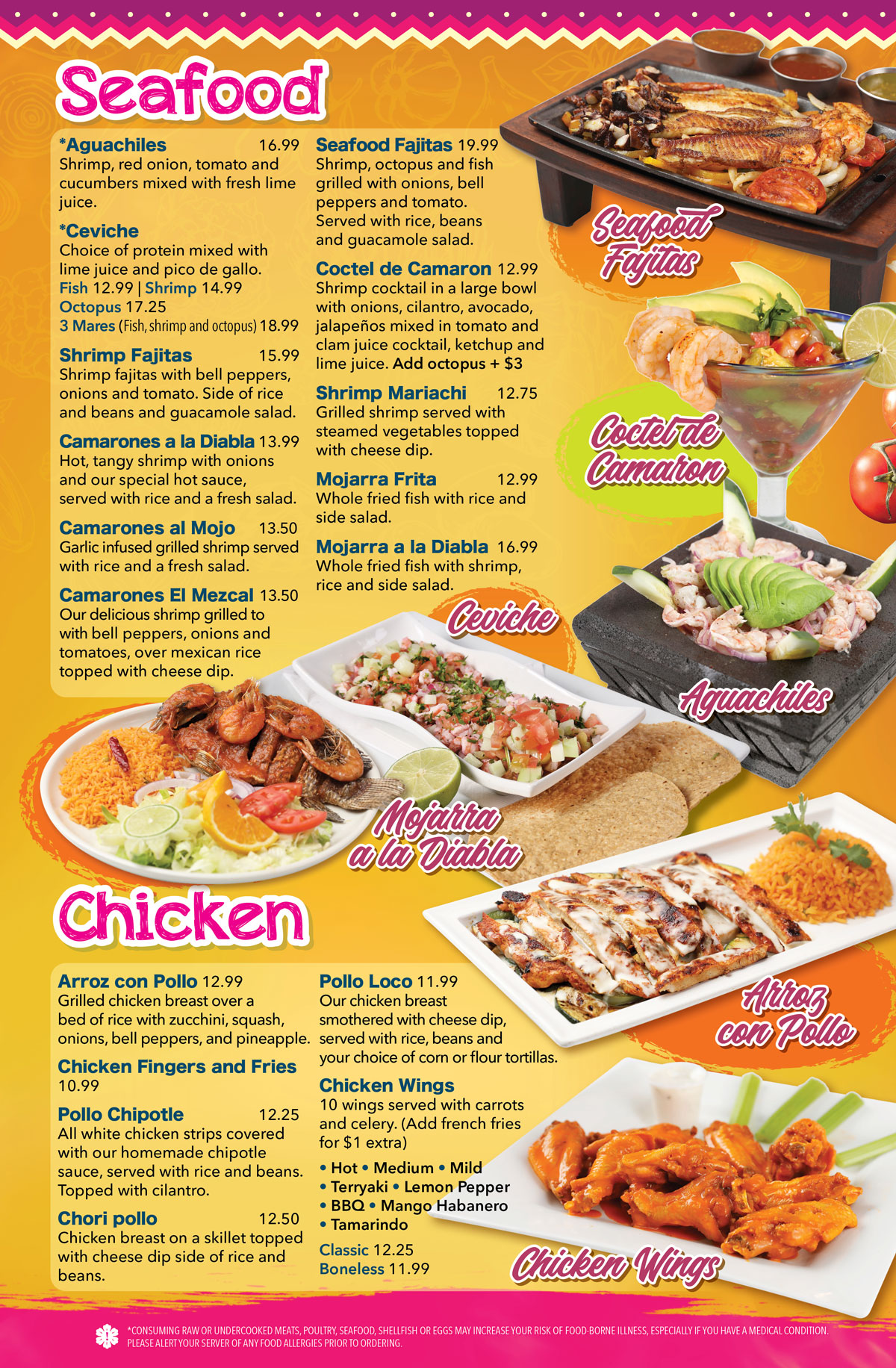 Menu – El Mezcal mexican Restaurant & Bar